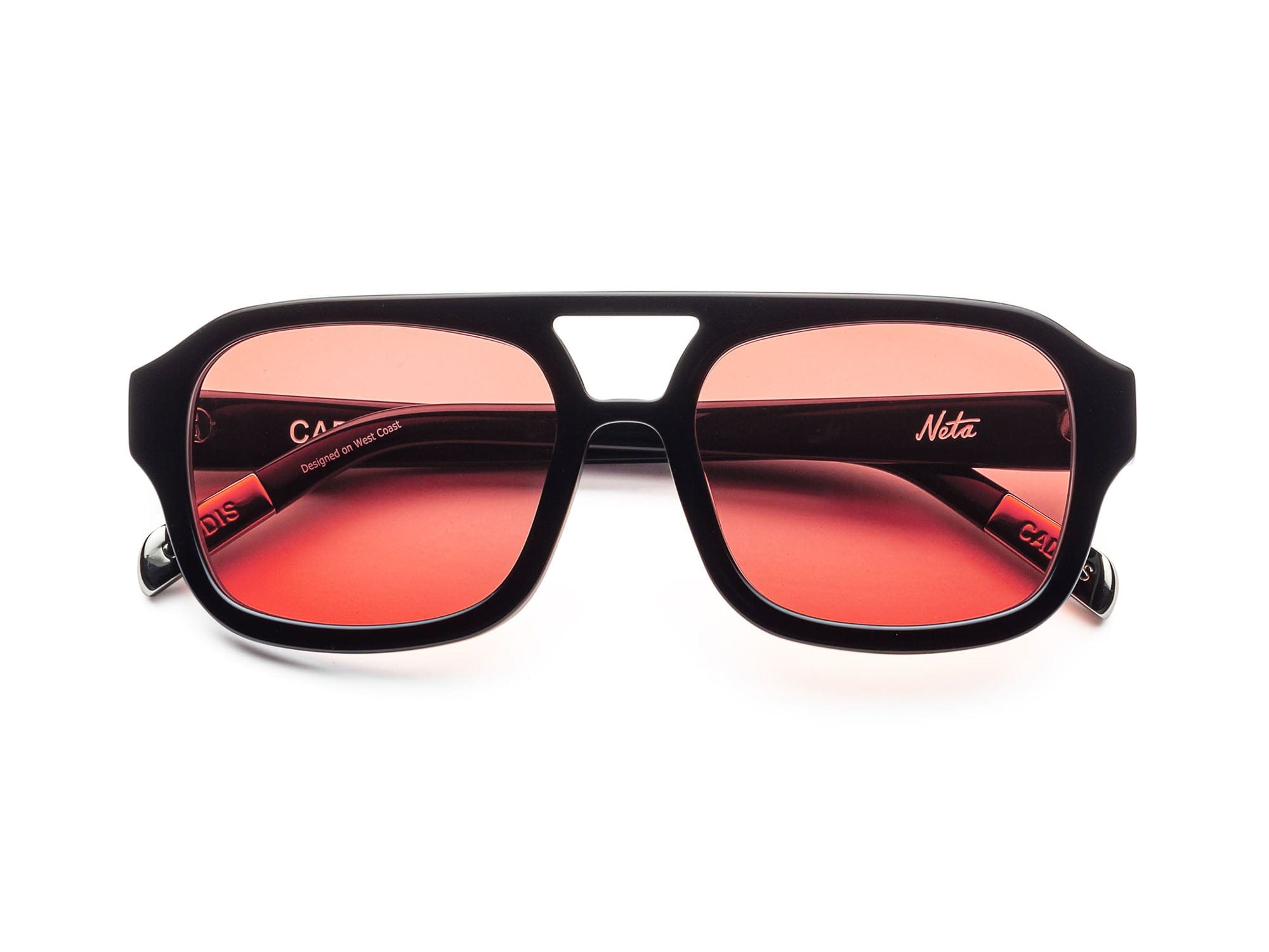 Neta Reading Glasses - Black Rose Tint | Caddis – Caddis