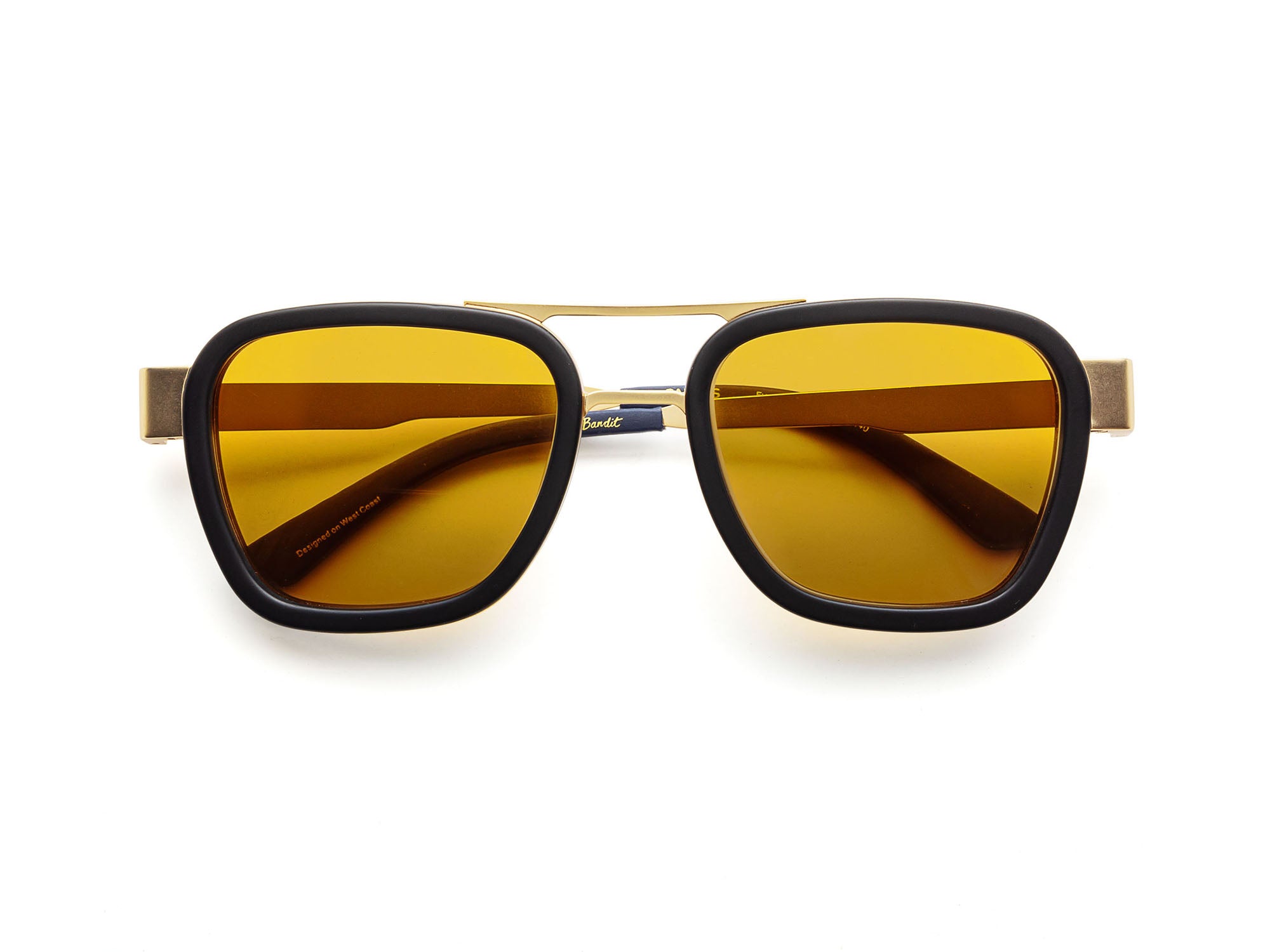 Bandit Sunglasses - Matte Black Amber | Caddis – Caddis