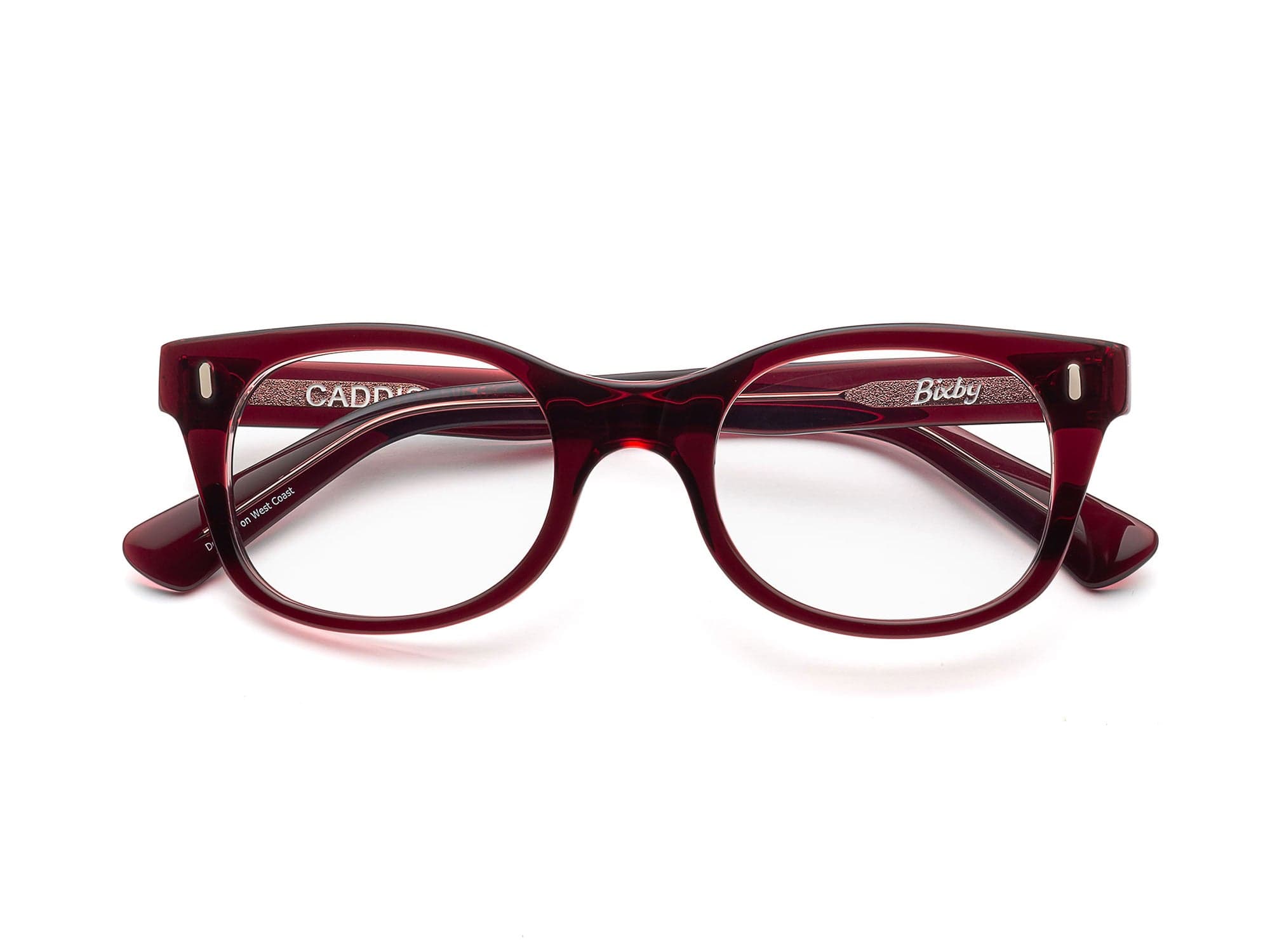 Bixby Reading Glasses - Boxwine Red | Caddis – Caddis
